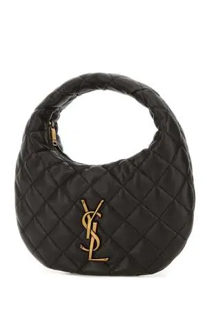 Saint Laurent Nappa Leather Icarino Shoulder Bag - Gray