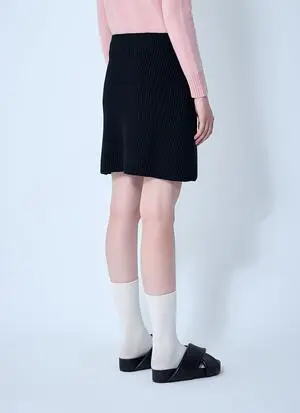 JIL SANDER Wool Mini Skirt