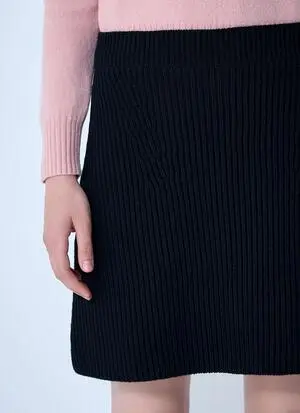 JIL SANDER Wool Mini Skirt