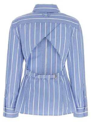 Jacquemus Striped Cotton Shirt - Blue