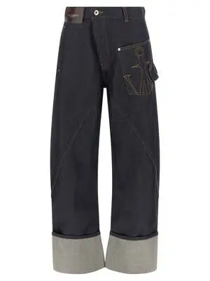 JW Anderson Twisted Workwear Denim Jeans - Blue