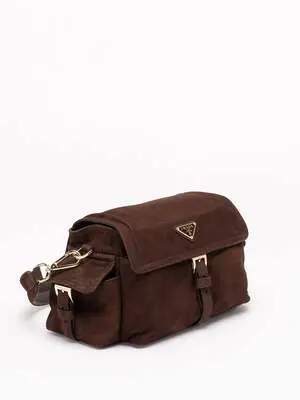 Prada Explore Medium Suede Bag