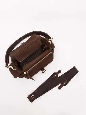 Prada Explore Medium Suede Bag
