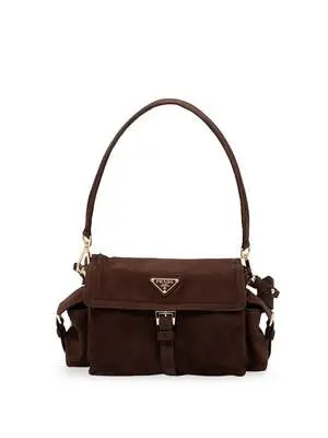 Prada Explore Medium Suede Bag - Multicolor