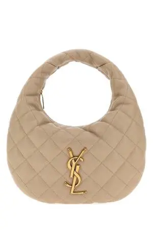 Saint Laurent Nappa Leather Icarino Shoulder Bag - Brown