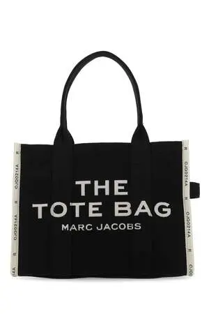 Marc Jacobs Canvas The Tote Shopping Bag - Black