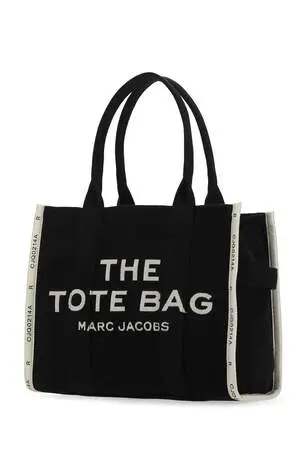 Marc Jacobs Canvas The Tote Shopping Bag - Black