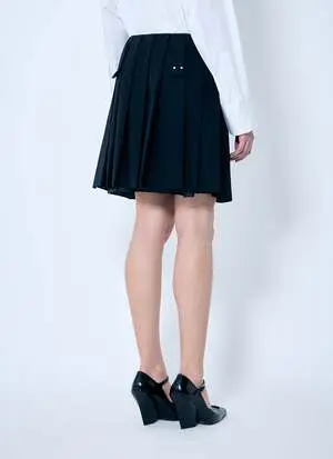 Prada Pleated Wool Skirt