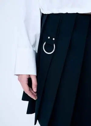 Prada Pleated Wool Skirt