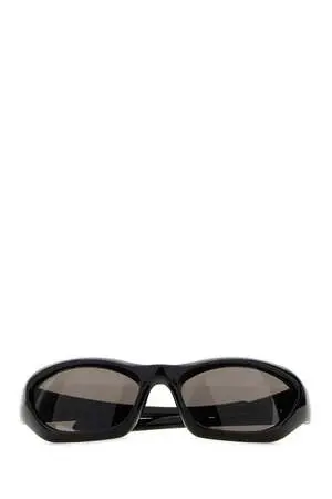 Balenciaga Acetate Racer Sunglasses - Black
