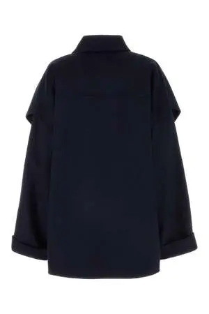 Bottega Veneta Midnight Wool Blend Coat