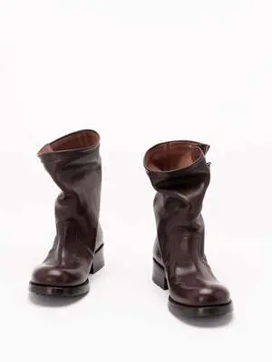 Prada Leather Mid-calf Boots - Multicolor