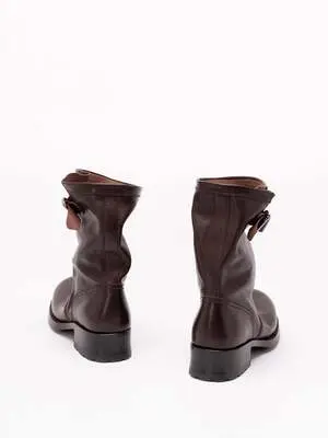 Prada Leather Mid-calf Boots - Multicolor