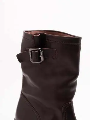 Prada Leather Mid-calf Boots - Multicolor