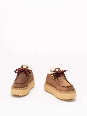 Prada Suede Lace-up Shoes