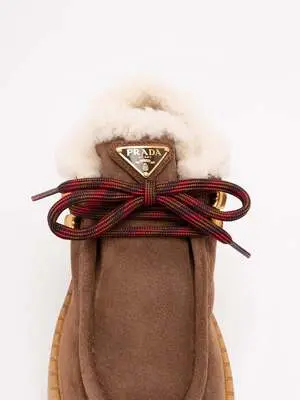 Prada Suede Lace-up Shoes