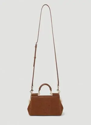 Dolce & Gabbana Sicily Suede Small Handbag