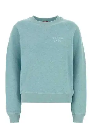 Kenzo Melange Light- Cotton Sweatshirt - Blue