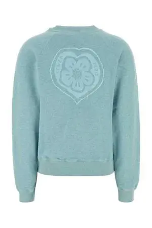 Kenzo Melange Light- Cotton Sweatshirt - Blue