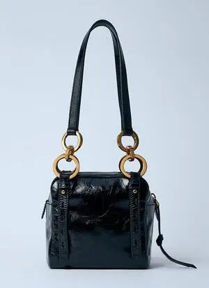 Prada Mini Dangle Leather Handbag
