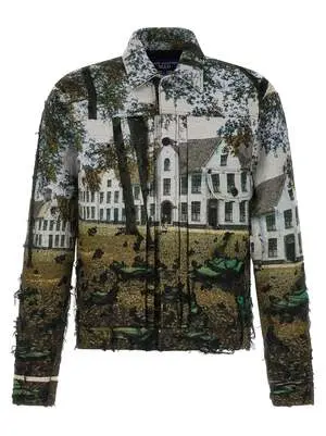 Junya Watanabe Jacquard Square Jacket - Multicolor