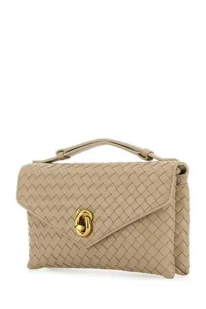 Bottega Veneta Leather Knot Lock Handbag - Brown