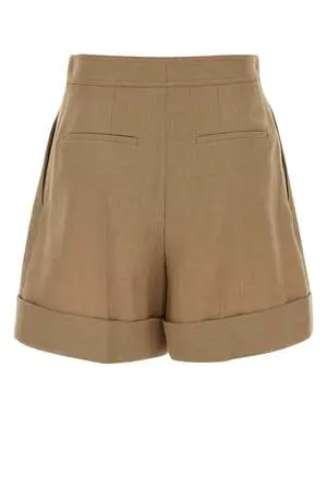 Valentino Garavani Viscose Blend Shorts - Brown