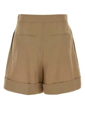 Valentino Garavani Viscose Blend Shorts - Brown