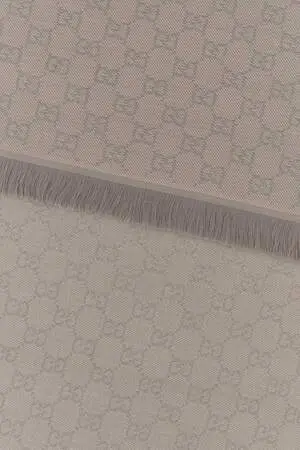 Gucci Embroidered Wool Scarf