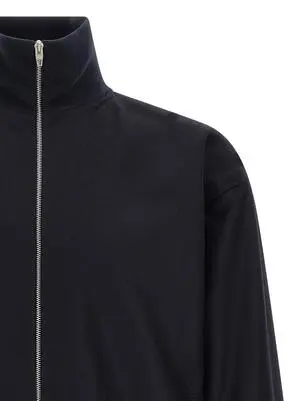 JIL SANDER Wool Zip-up Jacket - Blue