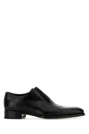 Gucci Leather Lace-up Shoes - Black