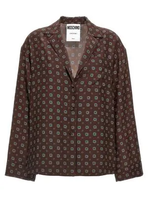 Moschino Patterned Silk Shirt