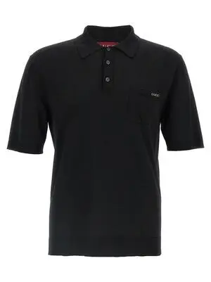 Gucci Intarsio Polo Shirt - Black