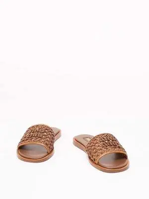 Miu Miu Woven Slide Sandals