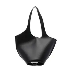 Attico Medium La Scoop Shoulder Bag - Black