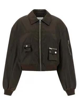 GANNI Duchesse Nylon' Bomber Jacket