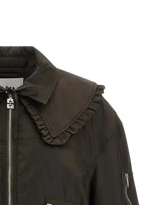 GANNI Duchesse Nylon' Bomber Jacket