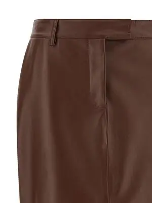 Giuseppe Di Morabito Leather Skirt - Brown