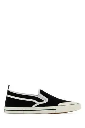 Gucci Canvas Slip Ons - Black