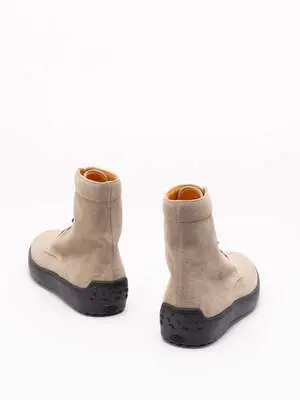 TOD'S Winter Gommino Ankle Boots In Suede