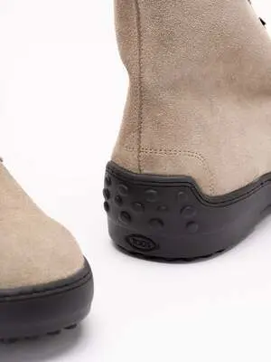 TOD'S Winter Gommino Ankle Boots In Suede