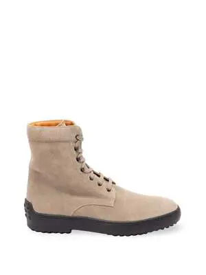 TOD'S Tod's Men Winter Gommino Ankle Boots In Suede Multicolor