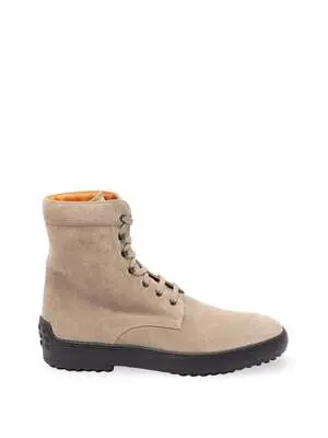 TOD'S Winter Gommino Ankle Boots In Suede - Multicolor