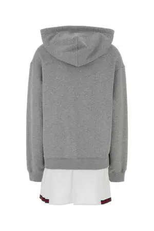 Gucci Grey Cotton Sweatshirt Dress