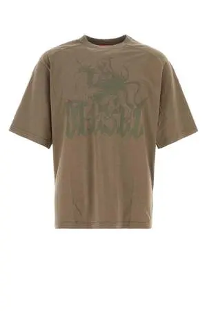DIESEL® Mud Cotton Blend T-jussi T-shirt - Brown
