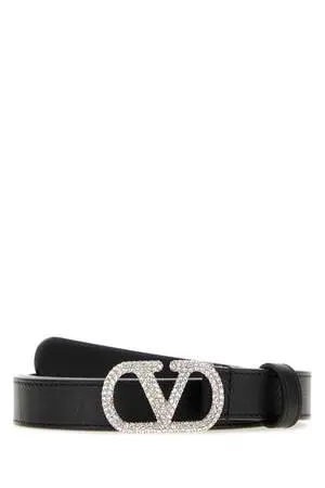 Valentino Garavani Leather Belt - Black