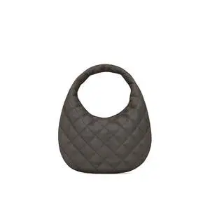 Saint Laurent Quilted Handbag - Gray