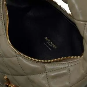 Saint Laurent Quilted Handbag - Gray