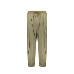 Herno Drawstring Elastic Waist Pants - Green