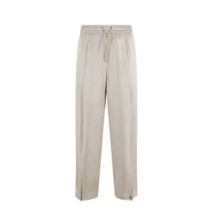 Herno Pleated Drawstring Pants - Cream